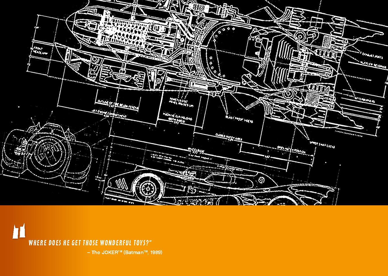 Batmobile 1989 Blueprints